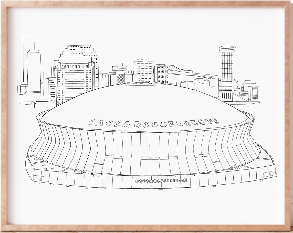 Caesars Superdome Stadium Print [Digital Download] – Written By Bayly